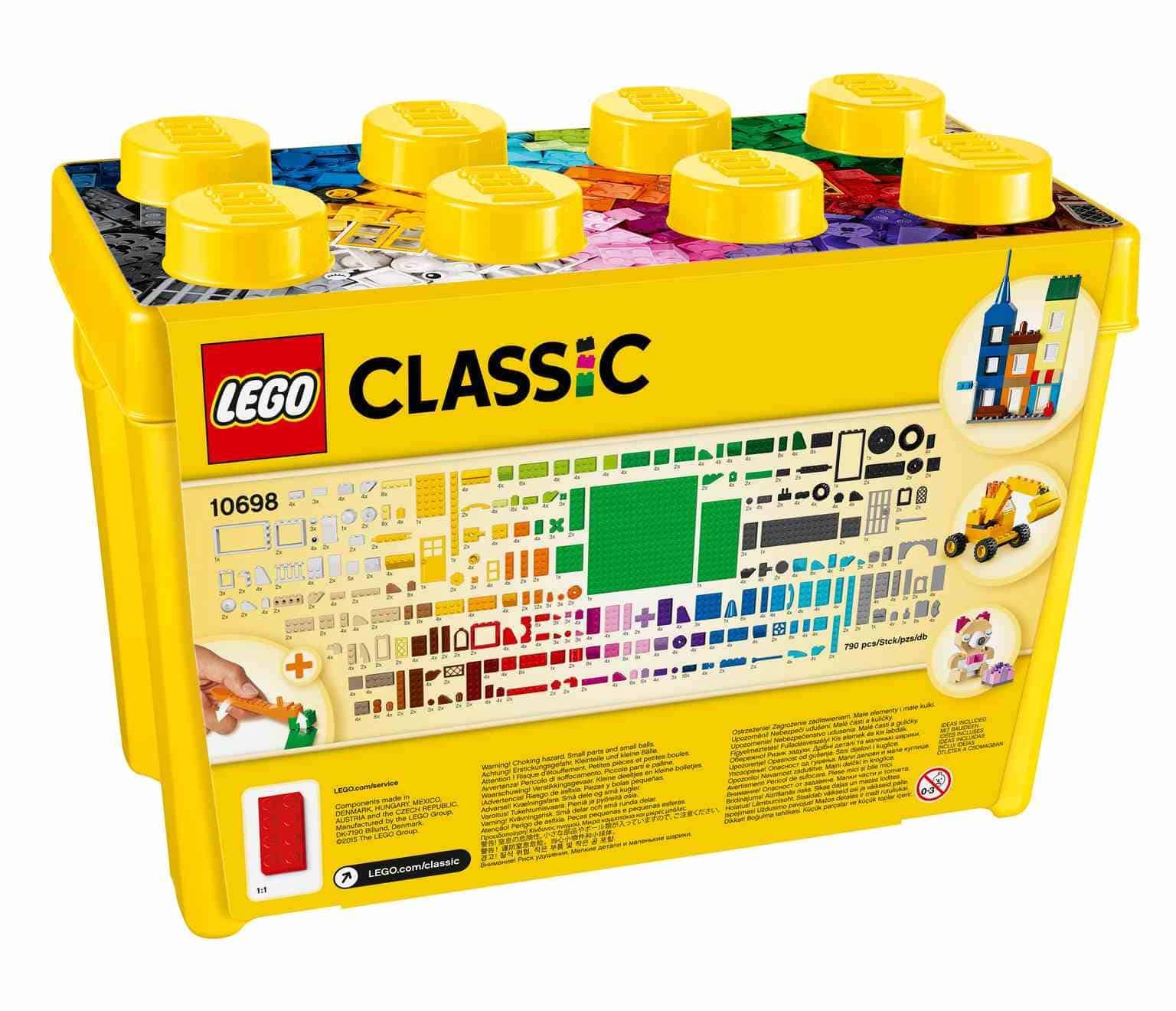 LEGO Classic | Caja de Ladrillos Creativos Grande Lego 10698 - nx3 ...